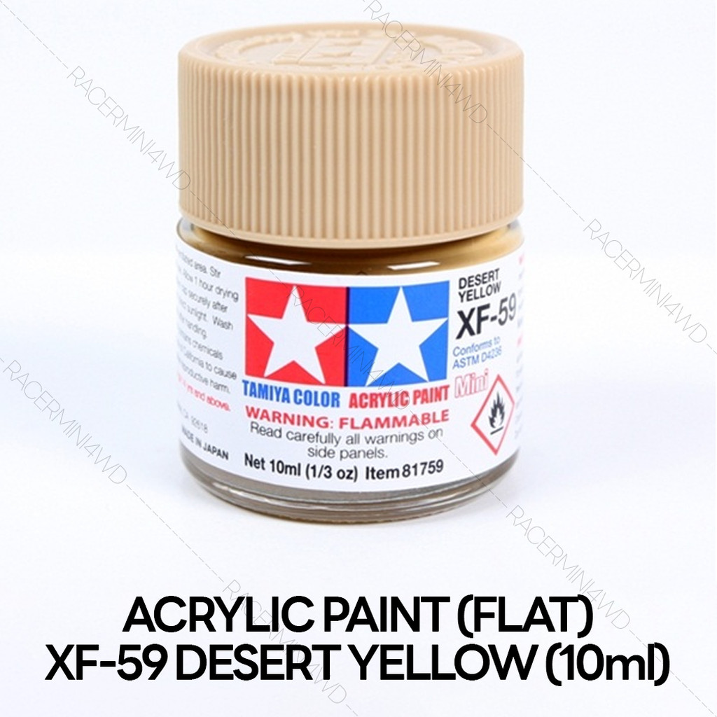 TAMIYA 81759 Acrylic Paint XF-59 Desert Yellow (Flat,10ml) สีอะคริลิคื ...