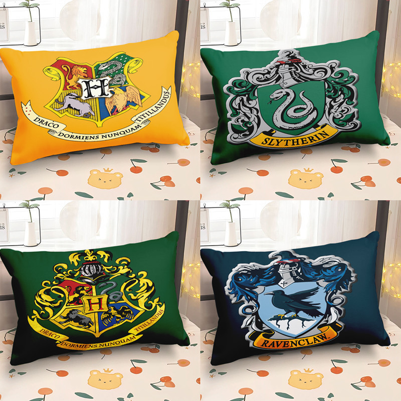 ปลอกหมอนป้ายสไตล์กระโหลก Harry Potter Hogwarts Preppy | Shopee Thailand