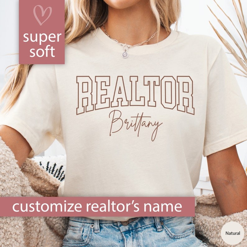 Custom Name Realtor Shirt for Realtor Gift for Realtor Tshirt ...