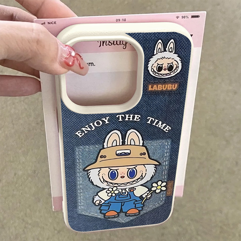 น่ารักคาวบอย Little Daisy Labubu กระต่ายเคสโทรศัพท์สําหรับ IPhone 16 13 ...