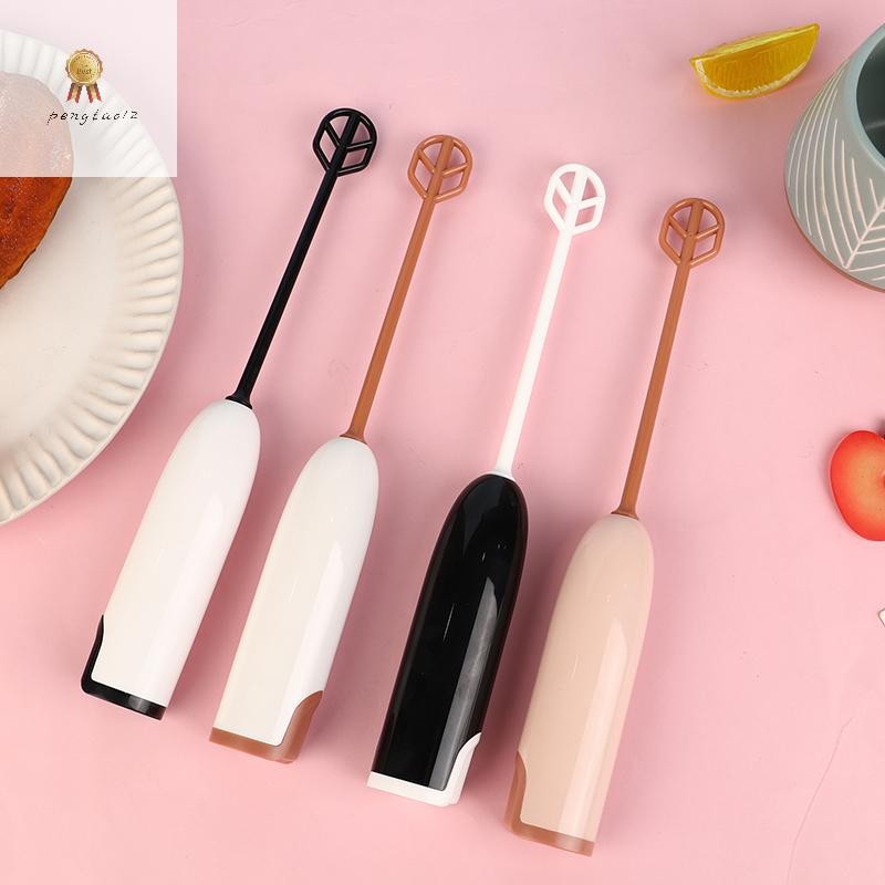Pengatao12 เครื่องดื่มนมไฟฟ้า Whisk Mixer Stirrer กาแฟ Cappuccino ...