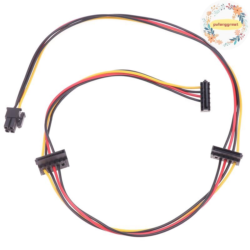 Pufanggreat 4Pin 2-Port HDD SSD SATA Power Socket Cable Conector ...