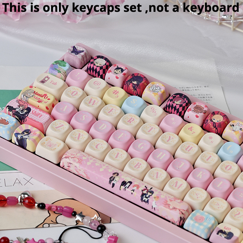 PBT Keycap MOA Demon Fox Servant น่ารักการ์ตูนบุคลิกภาพ Theme Dye ...