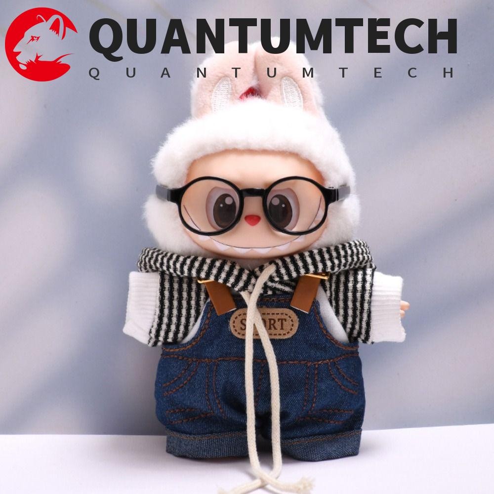 QUANTUMTECH นั่ง Labubu เวลาผ้า, แต่งตัว Striple Hoodie Labubu ตุ๊กตาผ้า, ของเล่นอุปกรณ์เสริม ...