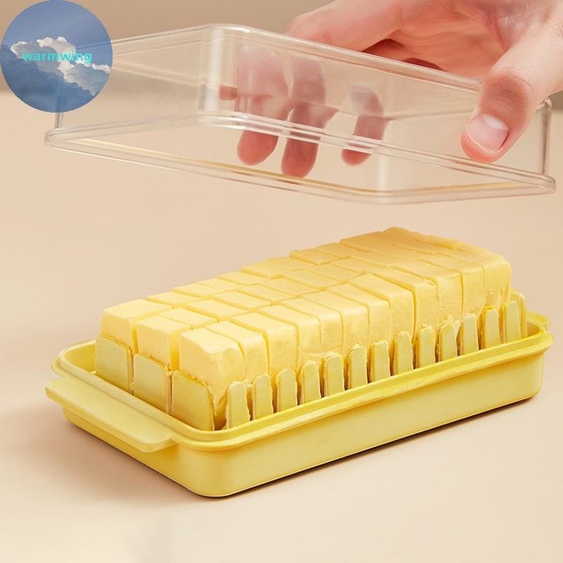 Warmwing Creative ชีสตัดเนยคอนเทนเนอร์ Butter Cheese Fresh-Keeping กล่องพร้อมฝาปิดเนยแช่แข็ง ...