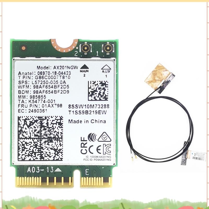 Super 2XAntenna M.2 CNVio2 2.4 Ghz/5 Ghz WiFi การ์ดเสาอากาศอุปกรณ์เสริม ...