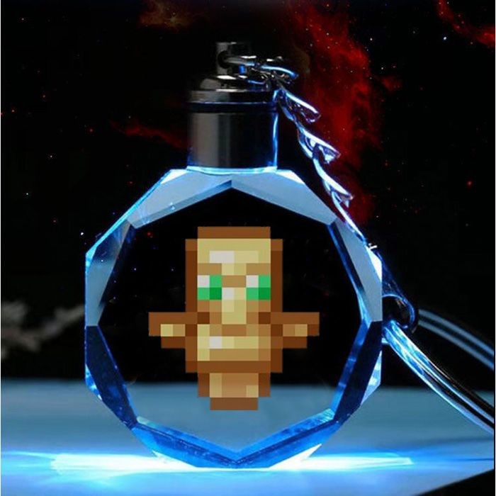 [จุด] Minecraft Undead Totem Diamond Sword Pick Creeper สีสัน LED ...