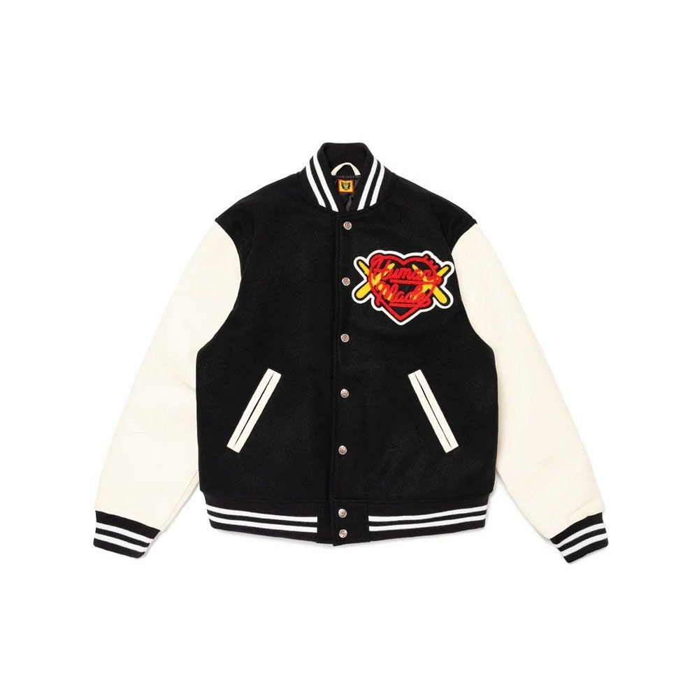 HUMAN MADE x KAWS Varsity Jacket #1 Black Unused | Shopee Thailand
