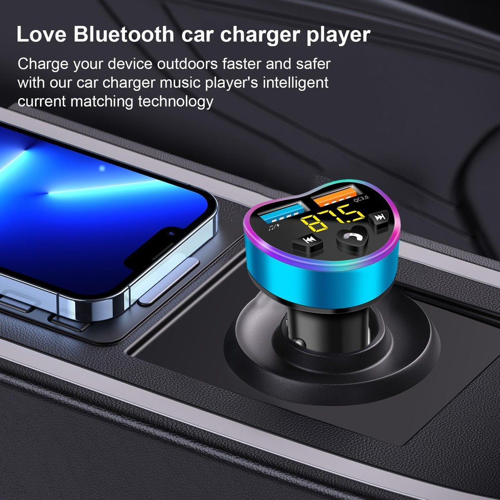 Love Bluetooth Car Charger player Car Charger สําหรับ Fast Charging ...