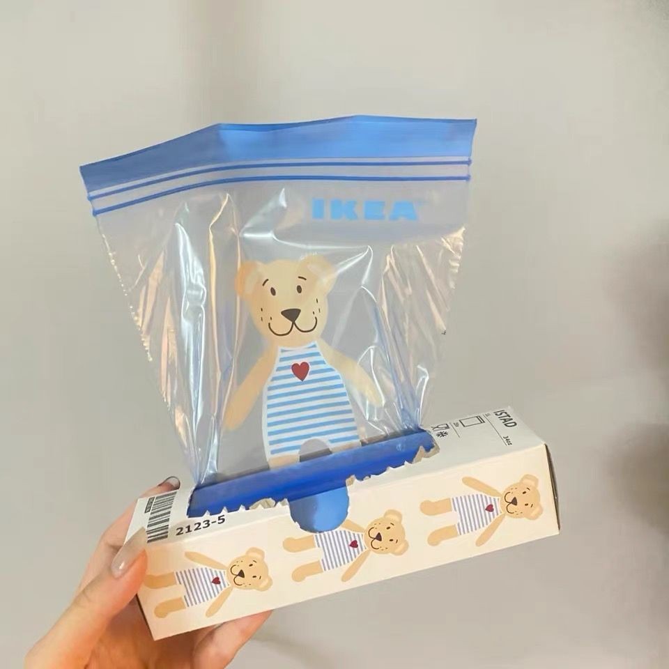 Ikea Domestic Esta Sealed Bag ถุงถนอมอาหาร Ziplock Bear Pattern Limited ...