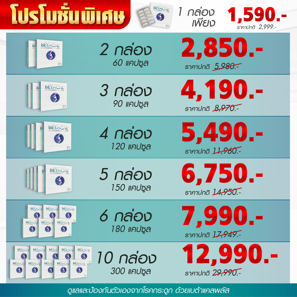 BETACAL PLUS (เบต้าแคลพลัส) | โปร 1 กล่อง / 2 กล่อง / 3 กล่อง / 4 กล่อง ...