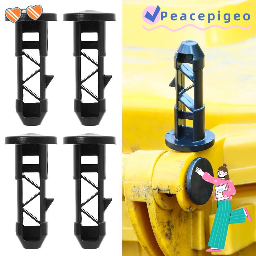 PEACEPIGEO 2/4 ชิ้นพลาสติกบานพับ Pins อุปกรณ์เสริมกลางแจ้ง Wheelie ถังขยะ Fixing | Shopee Thailand