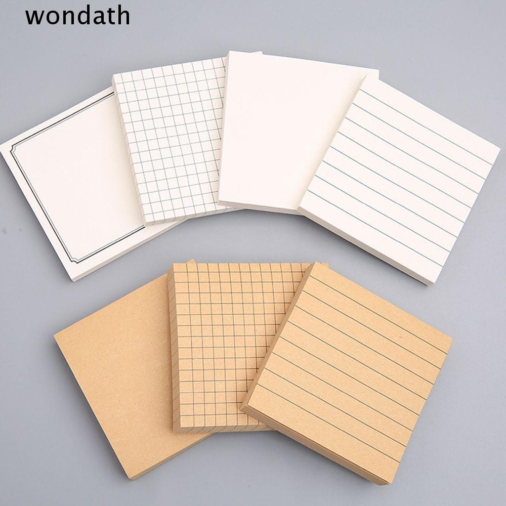 WONDA 80 แผ่น Sticky Notes Planner Reminder Notebook School Self-กาว ...
