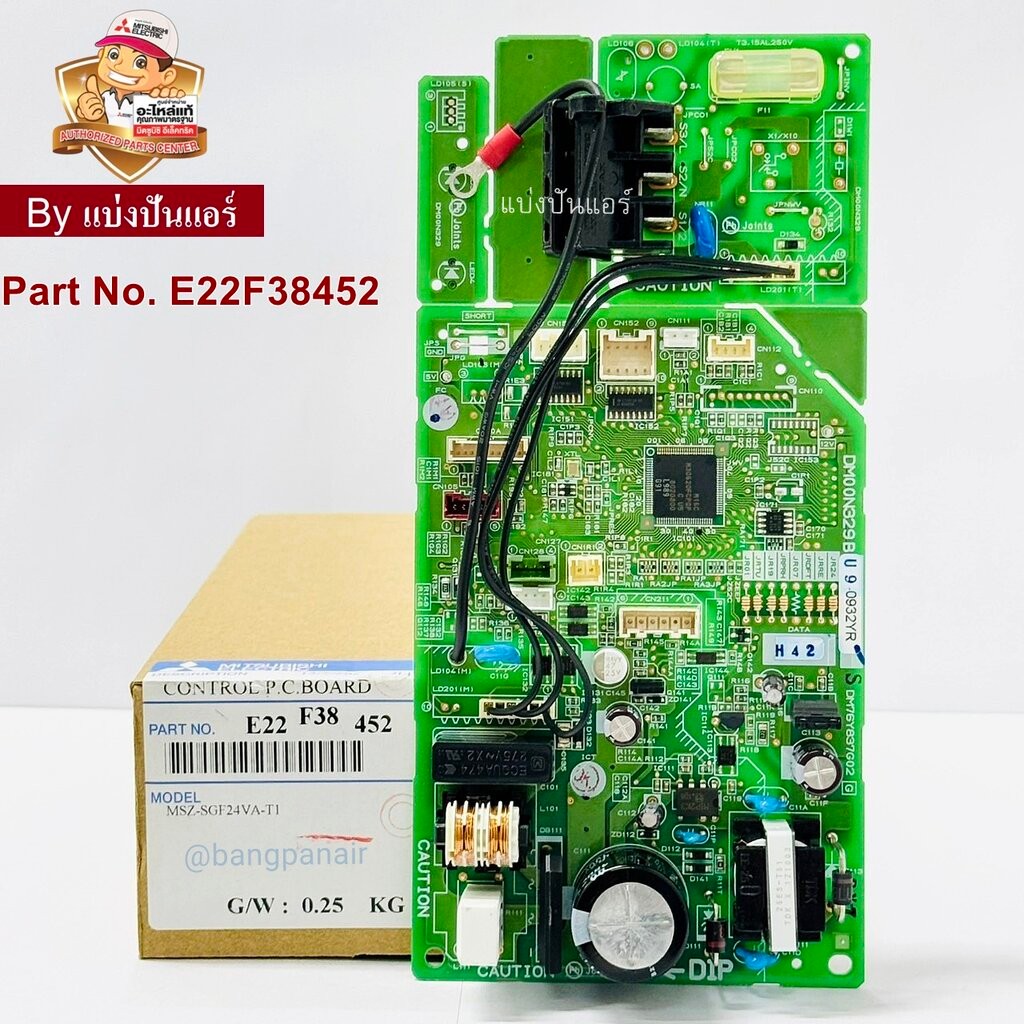 แผงวงจรคอยล์เย็นมิตซูบิชิ อีเล็คทริค Mitsubishi Electric ของแท้ 100% Part No. E22F38452 | Shopee ...