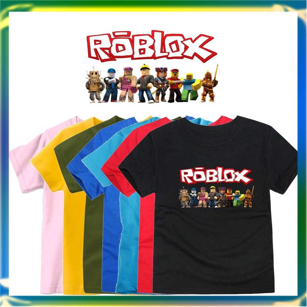 SM Roblox เสื้อยืดเด็กผู้ชาย ตัวละครเกม แฟชั่นเด็ก 28 A6 | Shopee Thailand