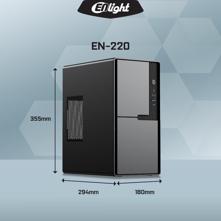 Enlight EN220 Casing - เคส Enlight EN-220 - เคส Micro ATX Office - +PSU ...