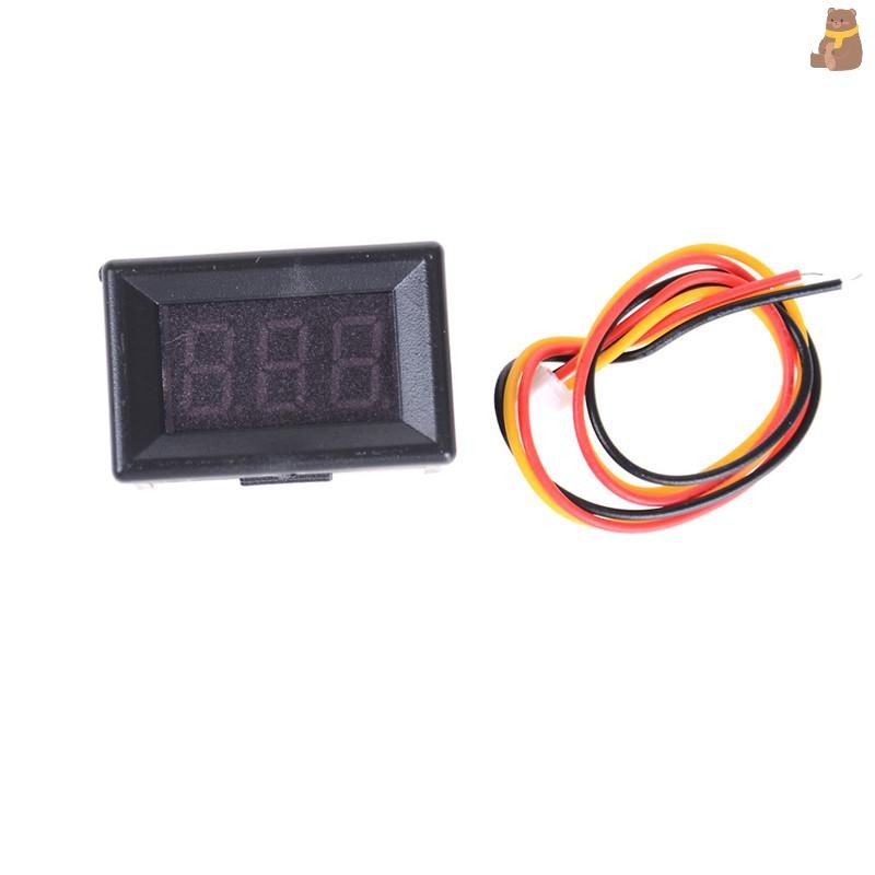 [TA] Dc 0-100V LED Mini Digital Voltmeter Volt Meter Gauge Volt Panel ...