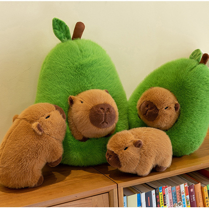 62987 capybara ตุ๊กตาตุ๊กตาตุ๊กตาของเล่นตุ๊กตา Avocado labu เสื้อผ้า ...