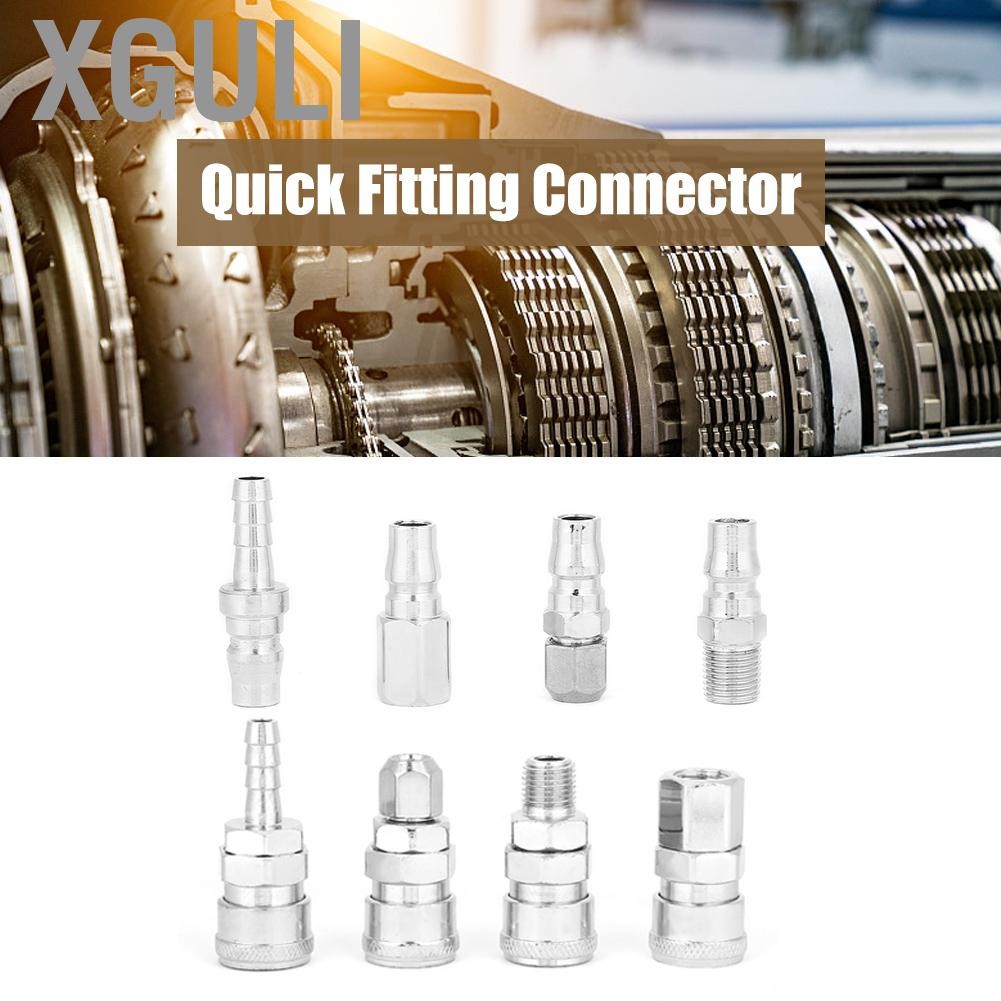 Xguli 8 ชิ้น 3/8 \"Quick Fittings Release Plug Socket Connector ท่อ GIP ...