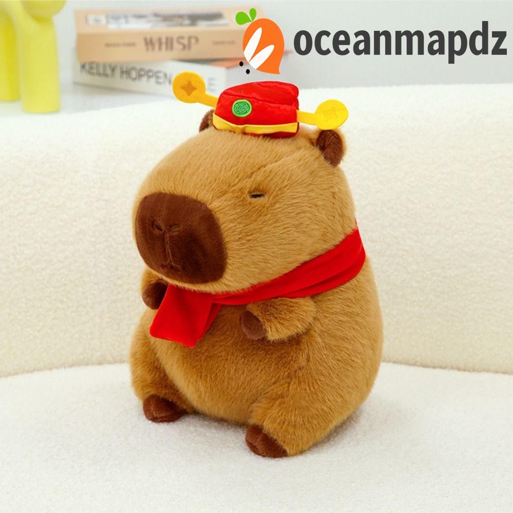 Oceanmapdz จําลอง Capybara ของเล่น, ตุ๊กตา Capybara ตุ๊กตา, หมอนนอนนุ่ม 30 ซม. PP ผ้าฝ้ายตุ๊กตา ...
