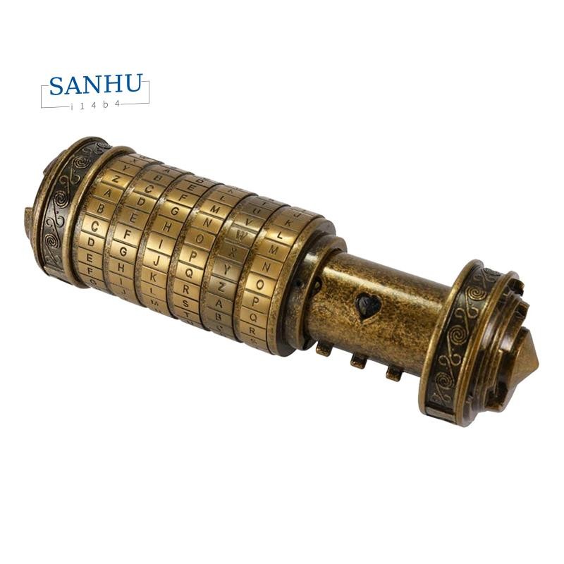Retro Mini Cryptex Lock,ของขวัญวันเกิดวาเลนไทน์ล็อคกระบอกตัวอักษรล็อค ...