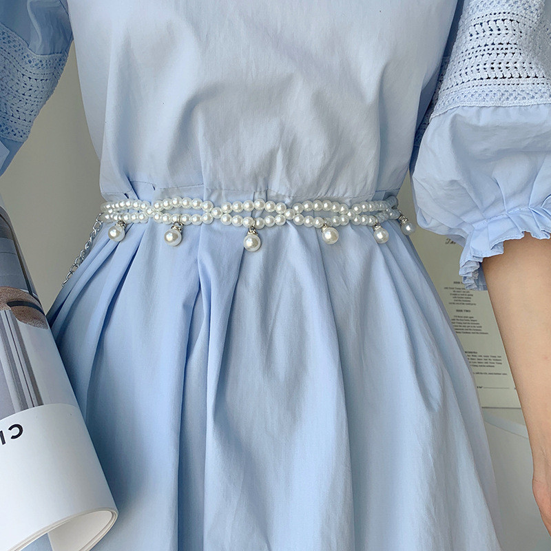Jushi Pearls ที่สวยงามลูกปัดเพชรโซ่เอวหญิงแฟชั่นวันหยุดของขวัญอุปกรณ์ ...
