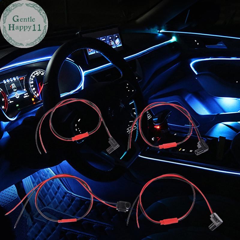 Gentlehappy ประตูรถ LED Handle Light เปลือกสีดําโปร่งใสท่องเที่ยวเสา ...