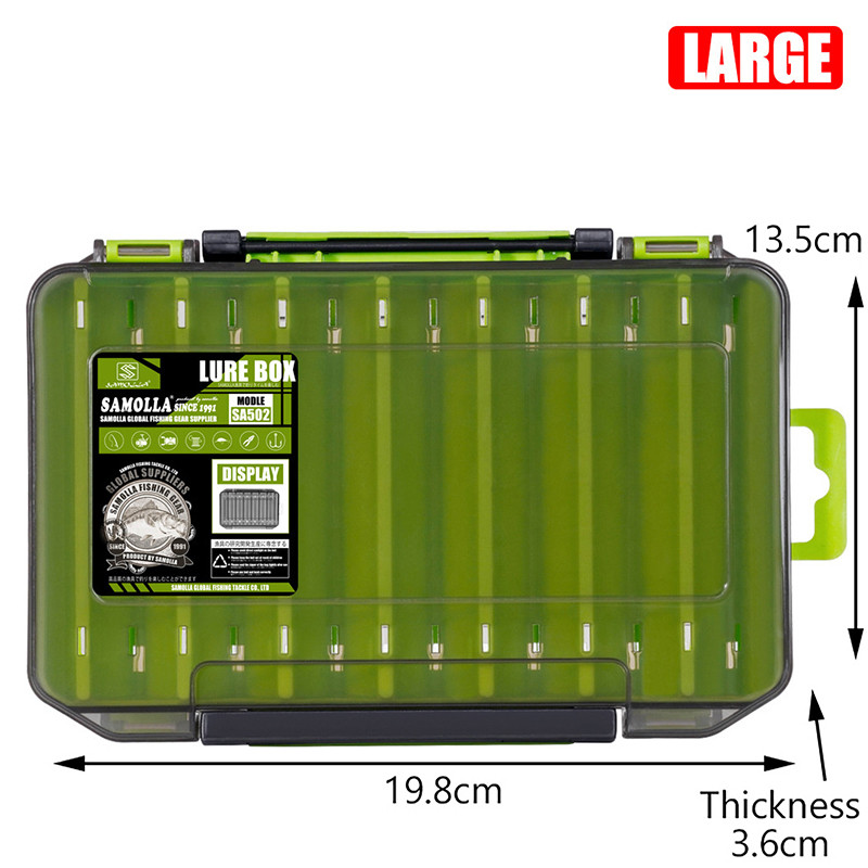 [eto] 1 Pc Fishing Tackle กล่อง 12 ช่องอุปกรณ์ตกปลา Lure Hook Storage ...