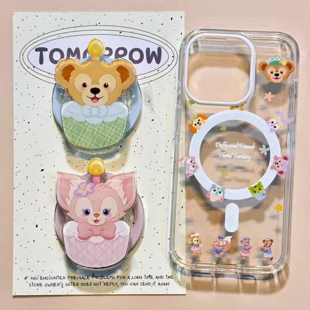 น่ารัก Lingna Belle Duffy Bear Bracket เหมาะสําหรับ s25 +/ s24/s23/s22 ...