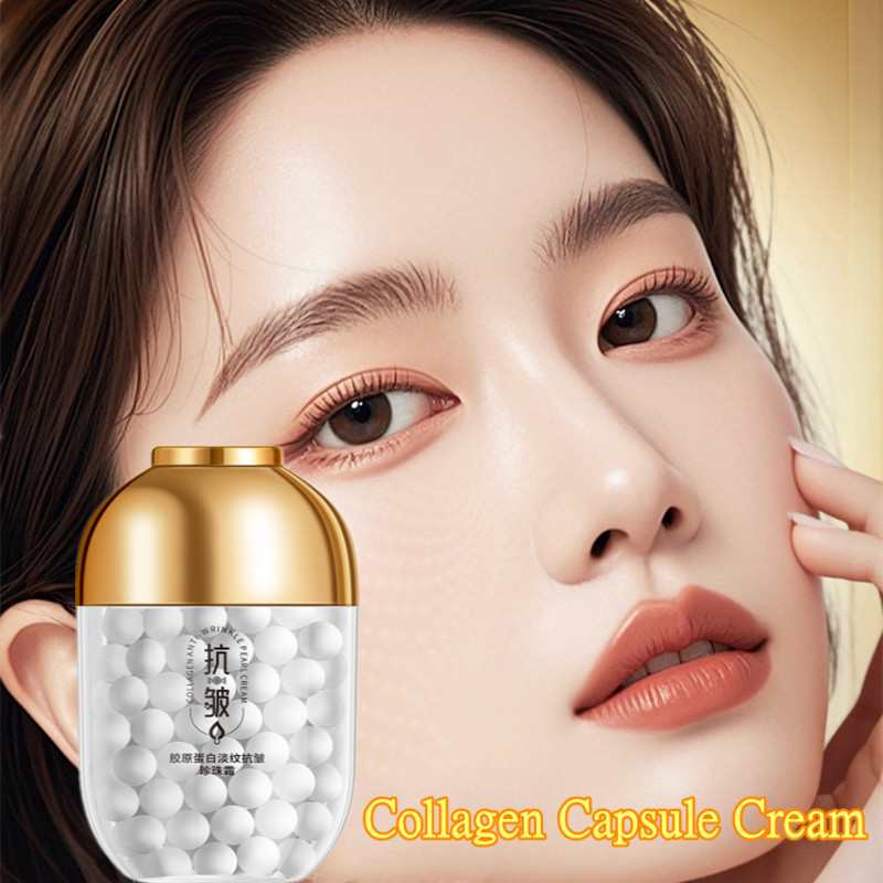 CHAFFUL Collagen Capsule Cream ต่อต้านริ้วรอยปรับปรุง Face Dry Lines ...
