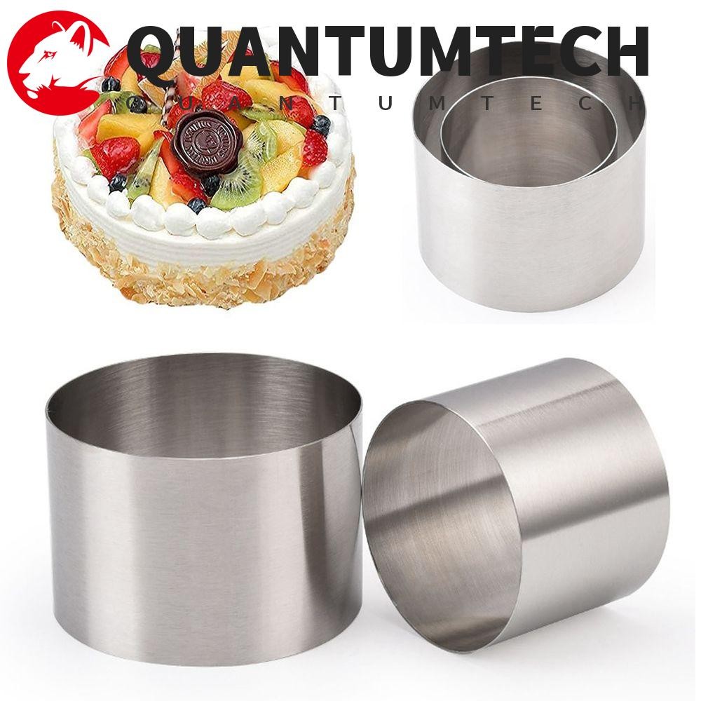 QUANTUMTECH แม่พิมพ์เค้กแม่พิมพ์ DIY อาหาร Moulding เครื่องตัดมูสเค้กทรงกลมสแตนเลส Gadgets ครัว ...