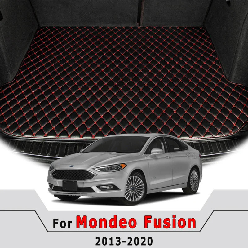 รถ Trunk mats สำหรับ Ford Mondeo FUSION 2020 2019 2018 2017 2016 2015 ...
