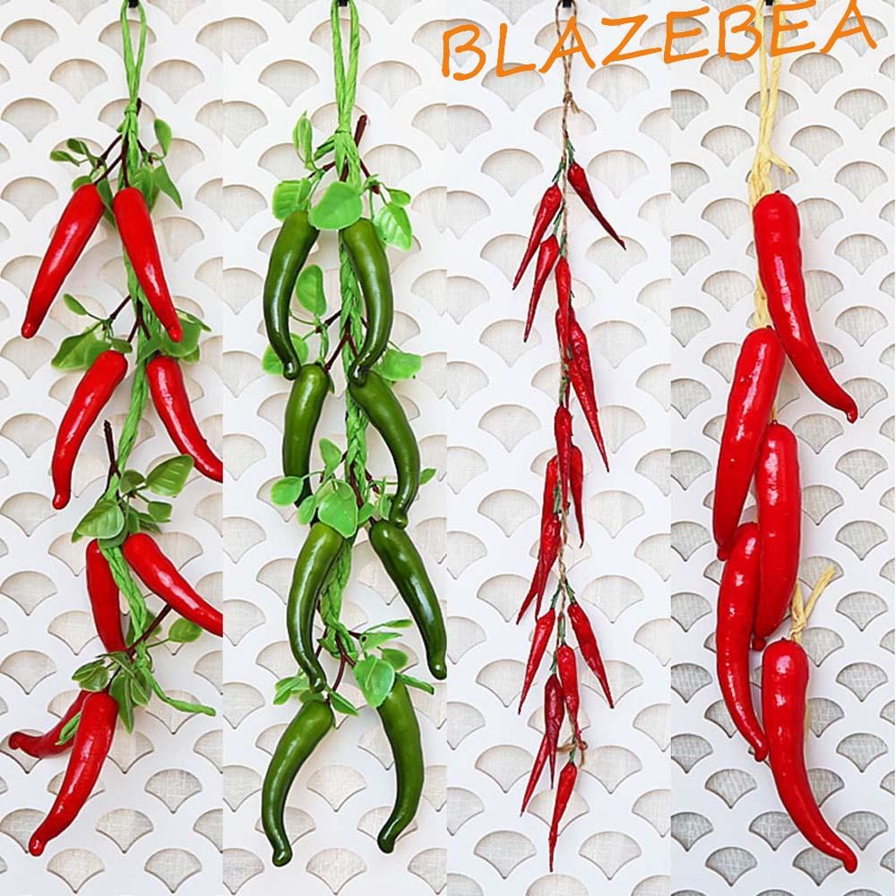 BLAZEBEA ผักประดิษฐ์ตกแต่ง DIY ผลไม้ปาร์ตี้บ้านพริกไทยพลาสติกผักปลอม | Shopee Thailand
