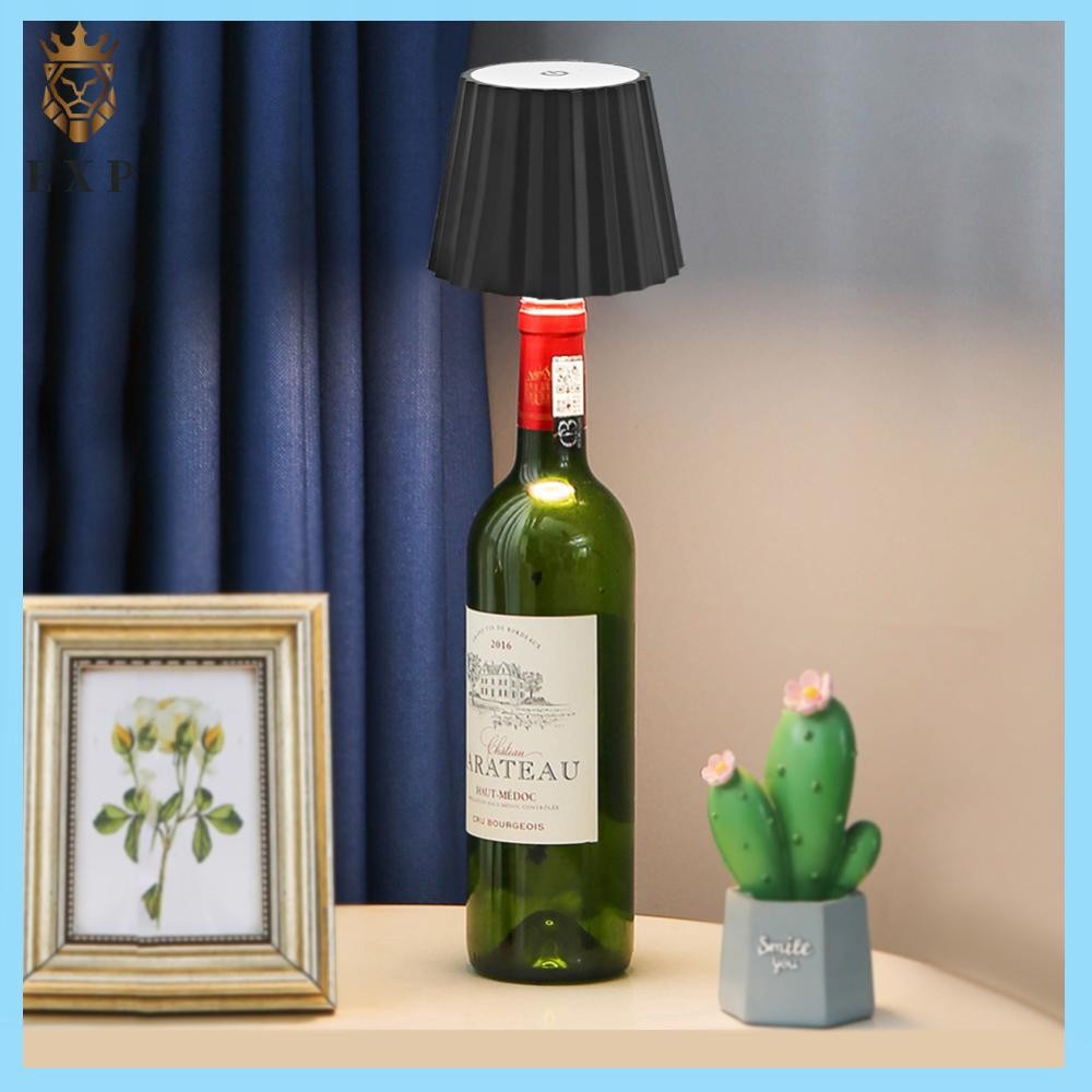 [explosion1.th] โคมไฟขวดนมแบบชาร์จไฟได้ 2000mAh LED โคมไฟตั้งโต๊ะไวน์ 3 สีหรี่แสงได้ | Shopee ...