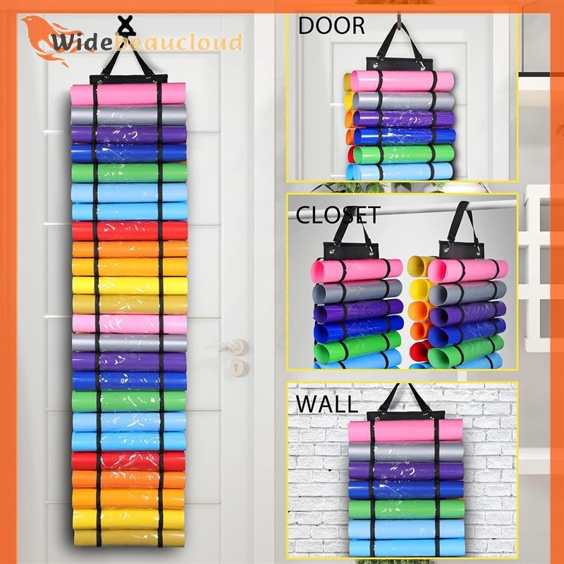 Widebeaucloud ที่วางม้วนไวนิล 48 ช่อง Craft Vinyl Organizer Storage ...