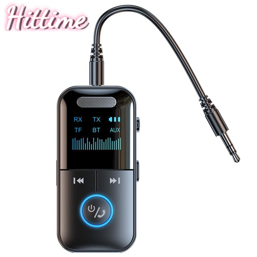 Hittime บลูทูธ 5.4 ตัวรับสัญญาณเครื่องส่งสัญญาณ 3.5 มม.AUX Audio Receiver รองรับ TF Card อะแดปเต ...