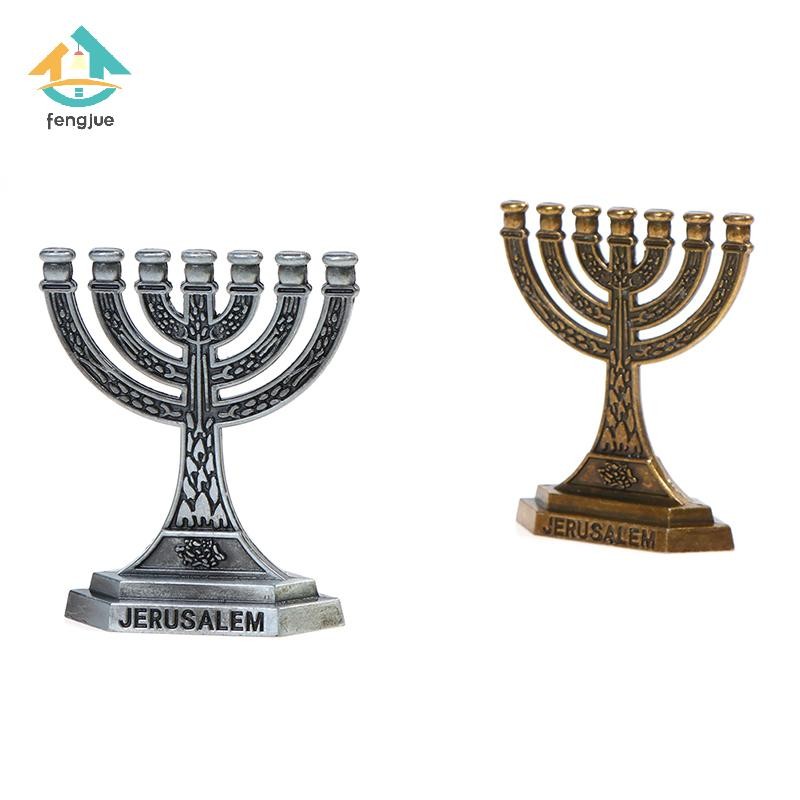 Fengjue 7 สาขาเชิงเทียน Jewish Menorah เชิงเทียน Relic เครื่องประดับ TH ...