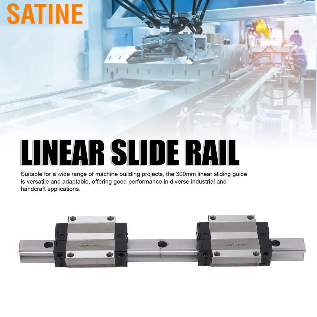 SaTine Linear Slide Block Guide Rail Slick Motion ทนทาน 300 มม. สำหรับเครื่อง CNC | Shopee Thailand