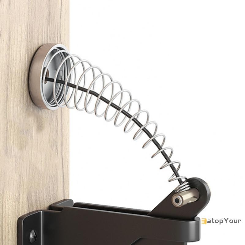EatopYour] Heavy Duty ck Silver Door Latch Lock Self Locking Gate Catch ...