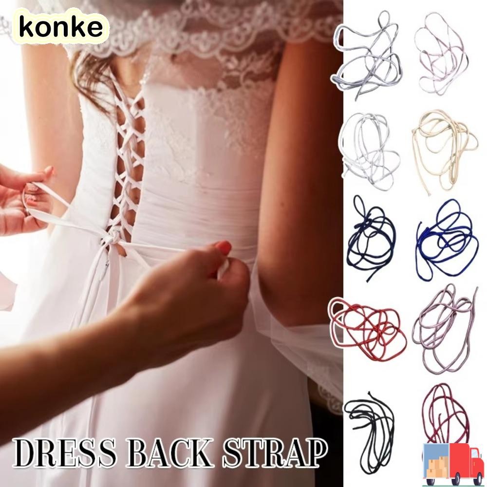 KONKE ชุดแต่งงานซิปเชือก, 2M Ultra-Thin Corset Back Kit Lace-Up ...