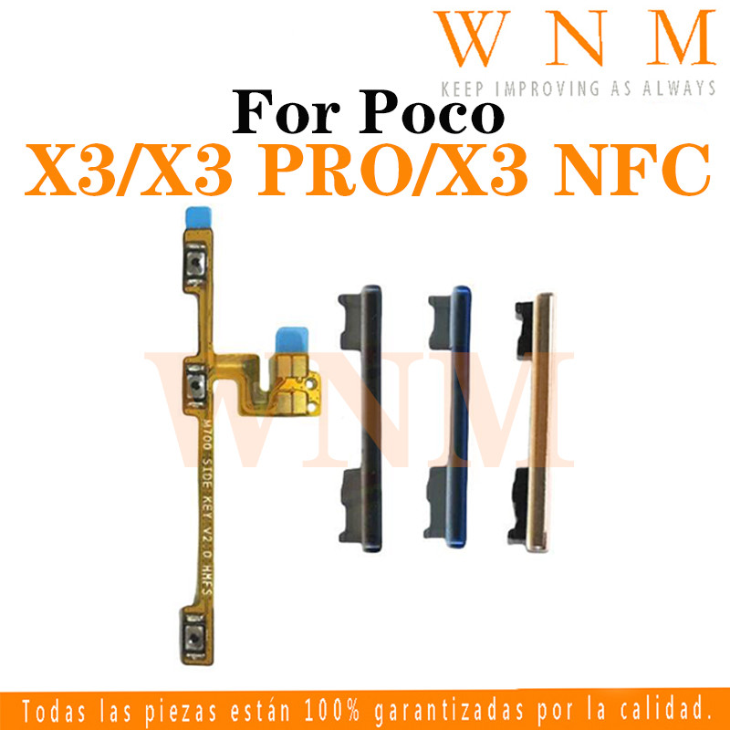 สําหรับ Poco X3 / X3 PRO / X3 NFC ปุ่ม Flex บน/ปิดปุ่มสวิทช์ด้านข้าง ...