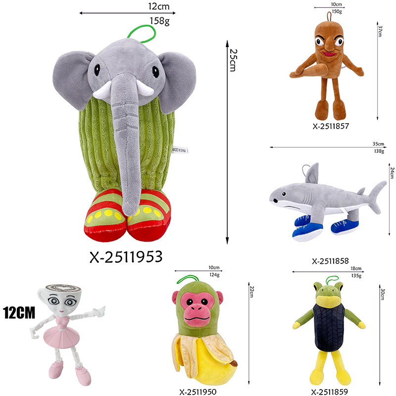 Tung Tung Tung Sahur ตุ๊กตาตุ๊กตา Trralo Tralala Schimpinzini Bananni ...