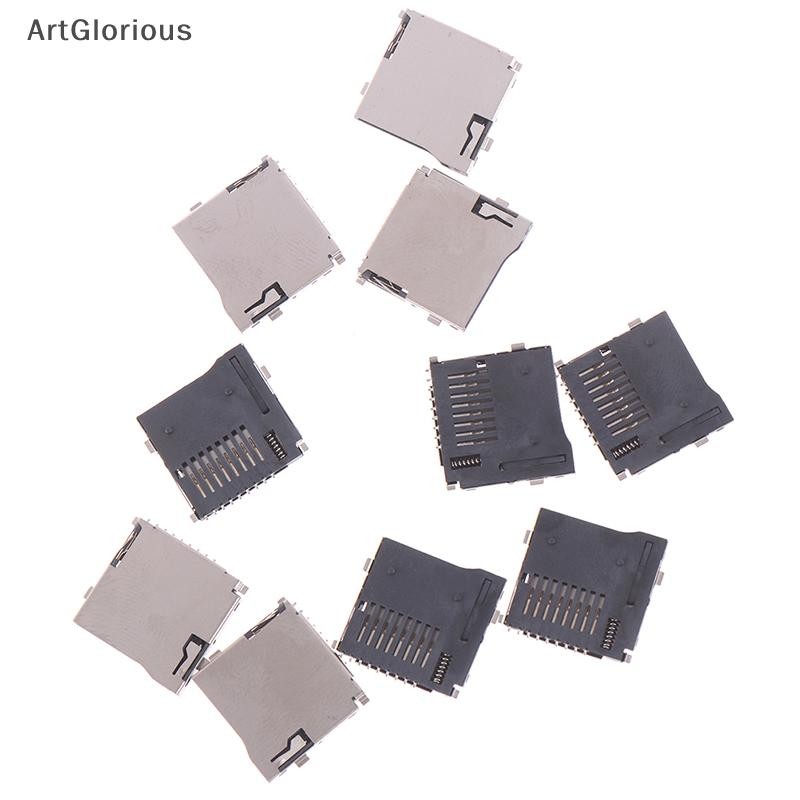 Art 10 ชิ้น Type TransFlash TF Micro Card ซ็อกเก็ตอะแดปเตอร์ขั้วต่อ PCB ...
