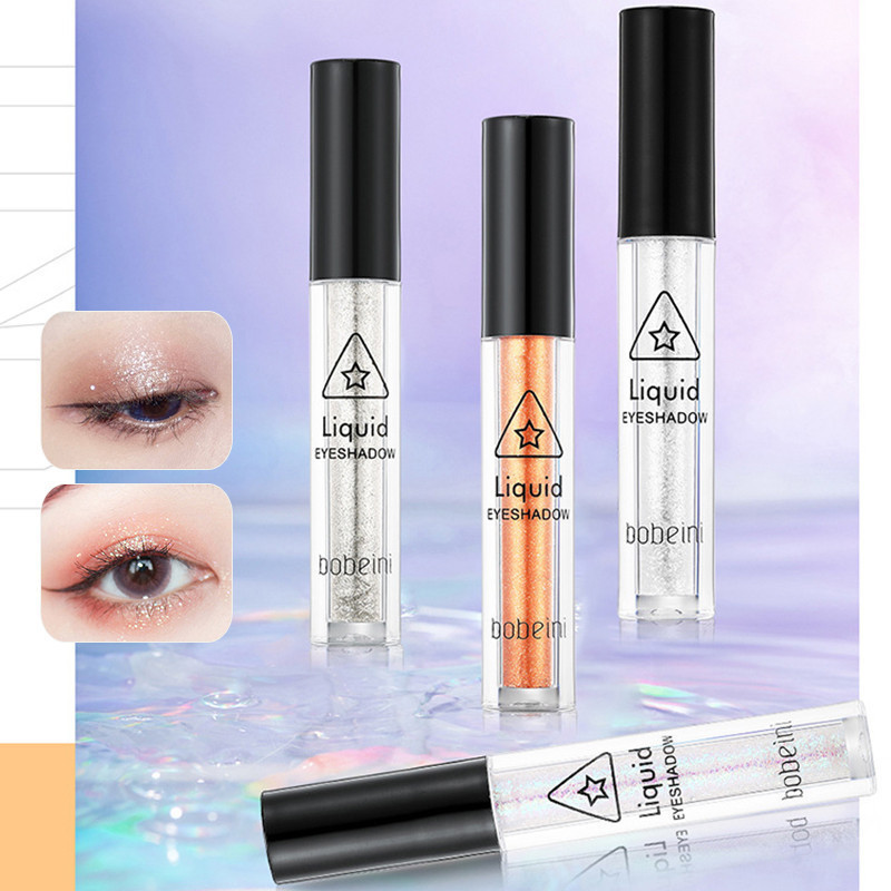 BOBEINI Liquid Eyeshadow ไฮไลท์กลิตเตอร์ ประกายมุก ติดทนนาน กันน้ำ อาย ...