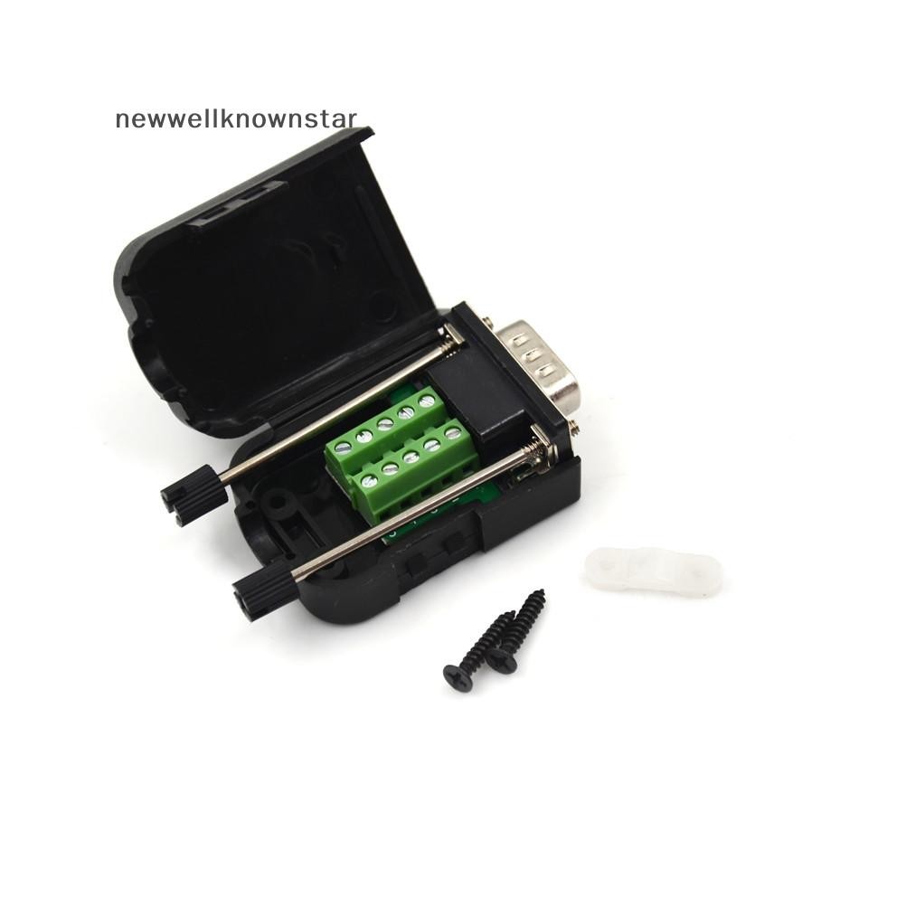Newwellknownstar DB9 ชาย D-Sub 9 Pin Plug Breakout Terminals Solderless ...