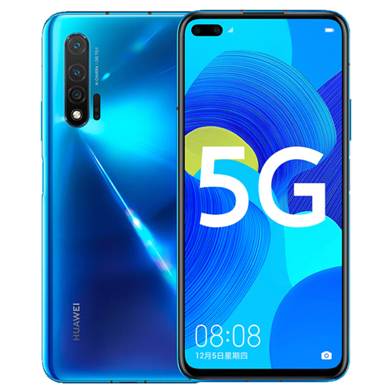 เกม Huawei nova6 Dual-Mode 5G Kirin 990 มือสองไม่ใช่Stuck Super Fast Charge ลายนิ้วมือด้านข้าง ...