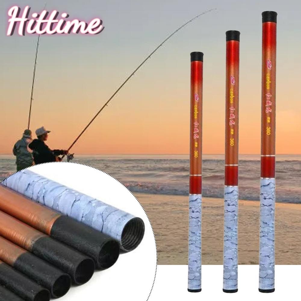 Hittime 1.8/2.1/2.4M Retractable Ultra-สั้นไฟเบอร์กลาส Rod แบบพกพา 38.5 ซม.Stream Fishing Rod ...