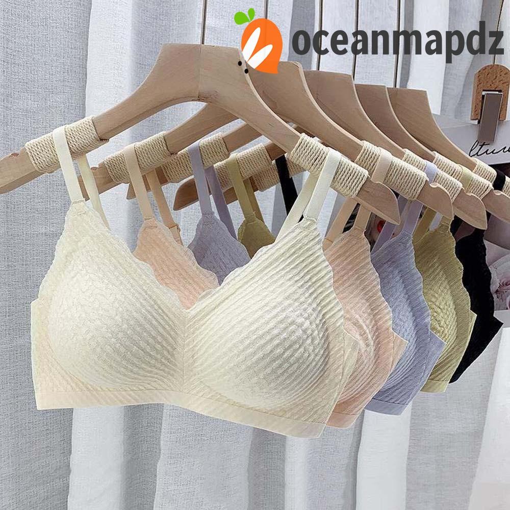 Oceanmapdz ลูกไม้ไม่มีรอยต่อ Bras, ไม่มีร่องรอย Anti-sagging ไร้สาย Deep V Bra, นุ่มกันกระแทก ...