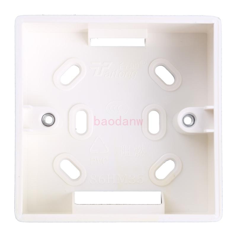 Bdw 86 ประเภทกล่องสวิทช์ผนังไฟฟ้า Outlet Flush Mount กล่องแยกพื้นผิว Mount Backbox สําหรับ Touch ...