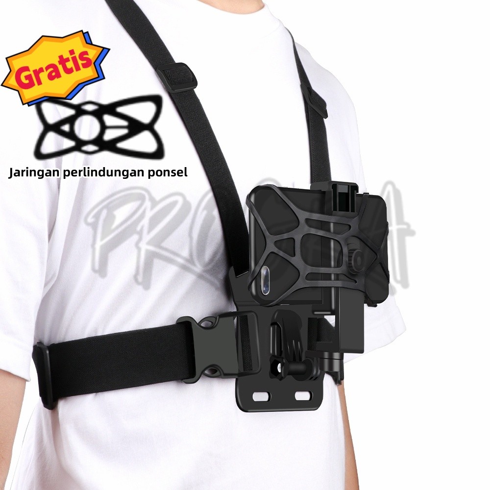 คลิปสายคล้องหน้าอก สำหรับ Camera GoPro Hero Chest Mount Strap สายรัด ...
